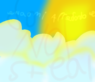 Sun and clouds - ibisPaint