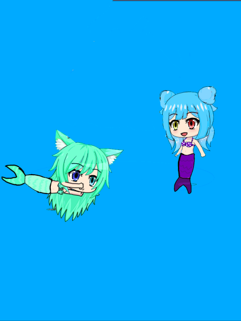 gacha studio mermaid - ibisPaint