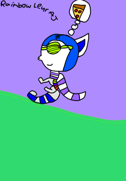 Rainbow Lemur fan art - ibisPaint