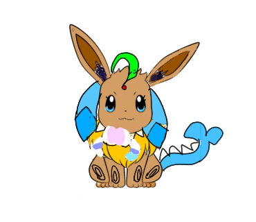 Eevee combined in all Eeveelutions - ibisPaint