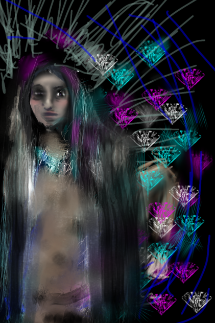 diamond peacock Osage girl - ibisPaint