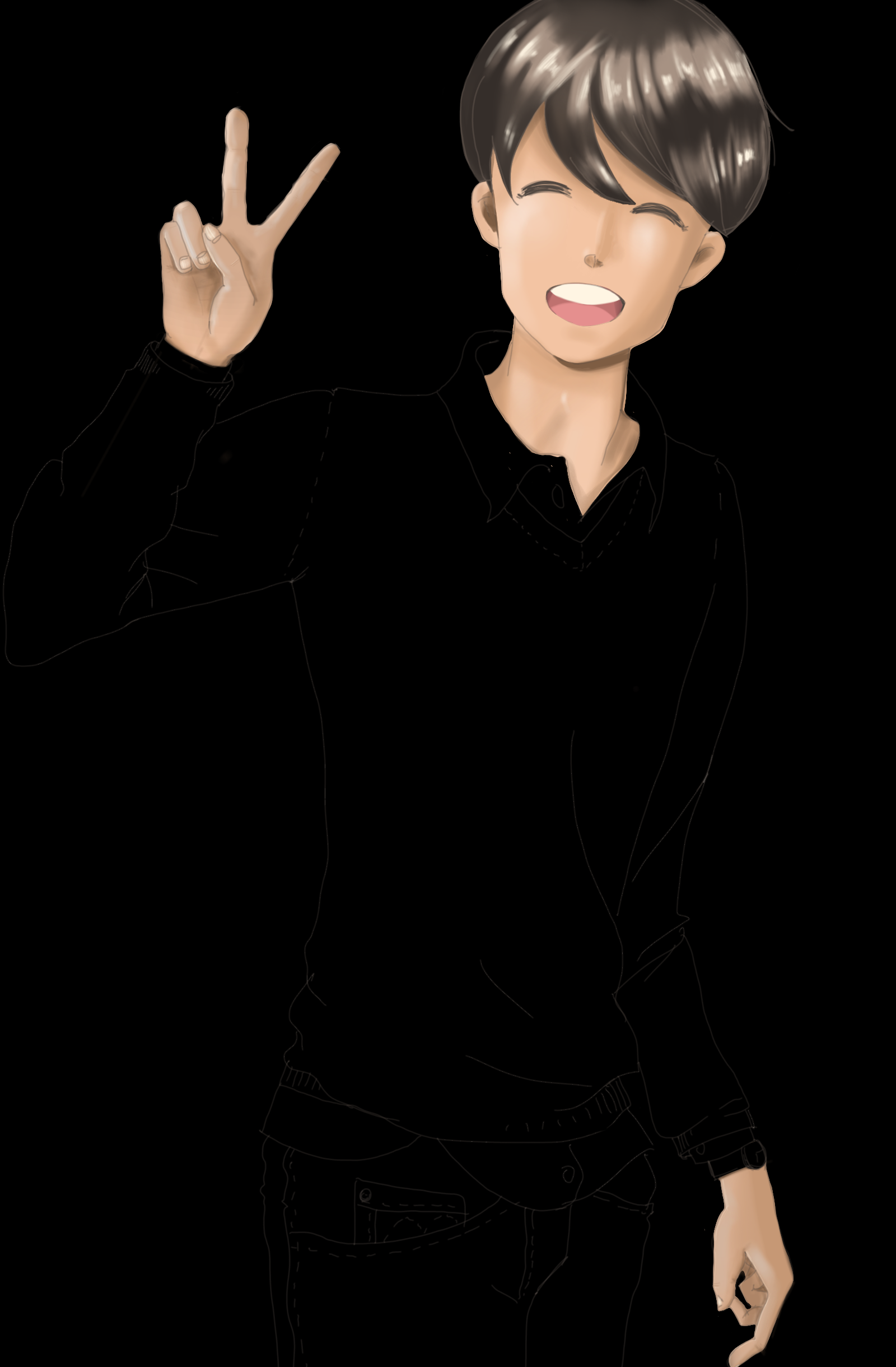 Juno all in black - ibisPaint