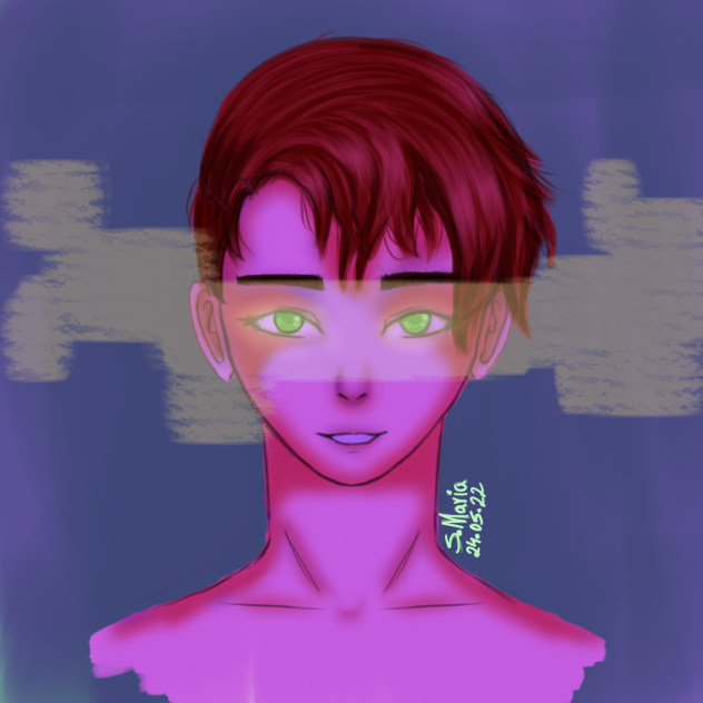 green eyes - ibisPaint