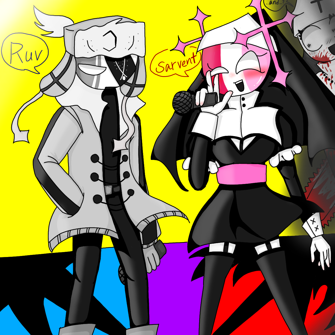 Friday night funkin - Ruv & sarvent .and - ibisPaint