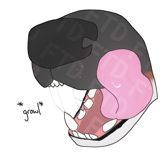 Maw Growl Sticker - ibisPaint
