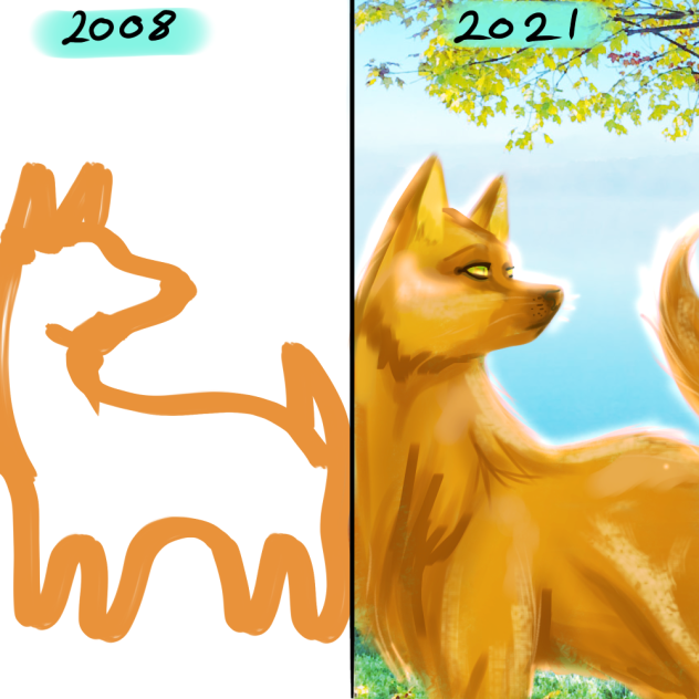 Redraw Challange (2008 vs 2021) - ibisPaint
