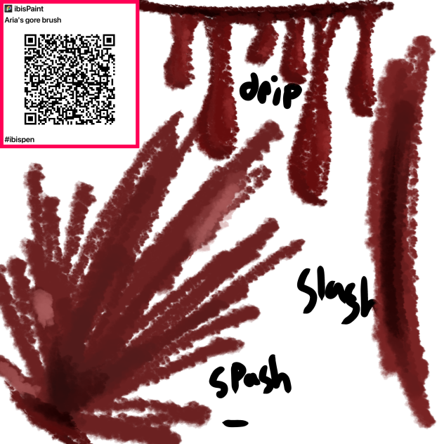 Blood or gore brush - ibisPaint