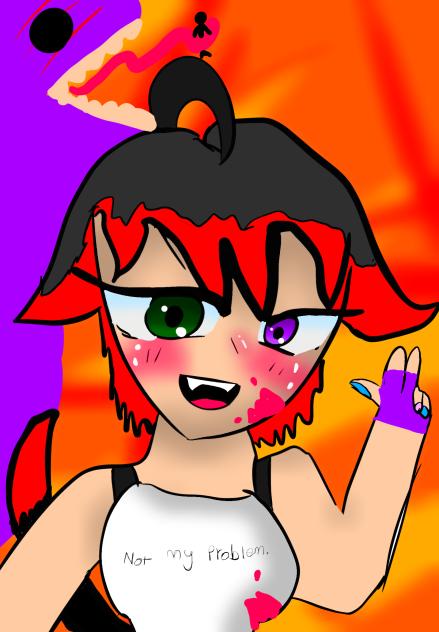 A little killer with a bigger monster - ibisPaint