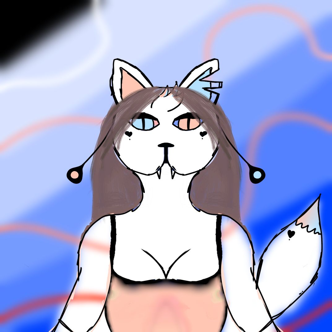 White real therian girl - ibisPaint