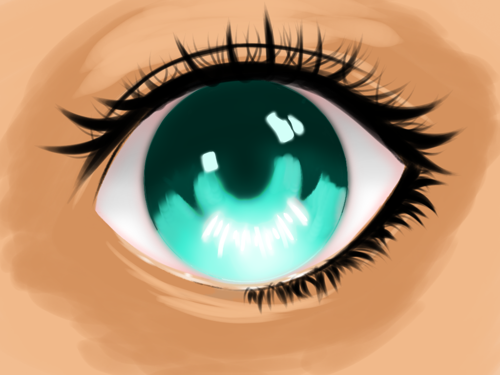 First Back to Digital Painting [Eye] - ibisPaint