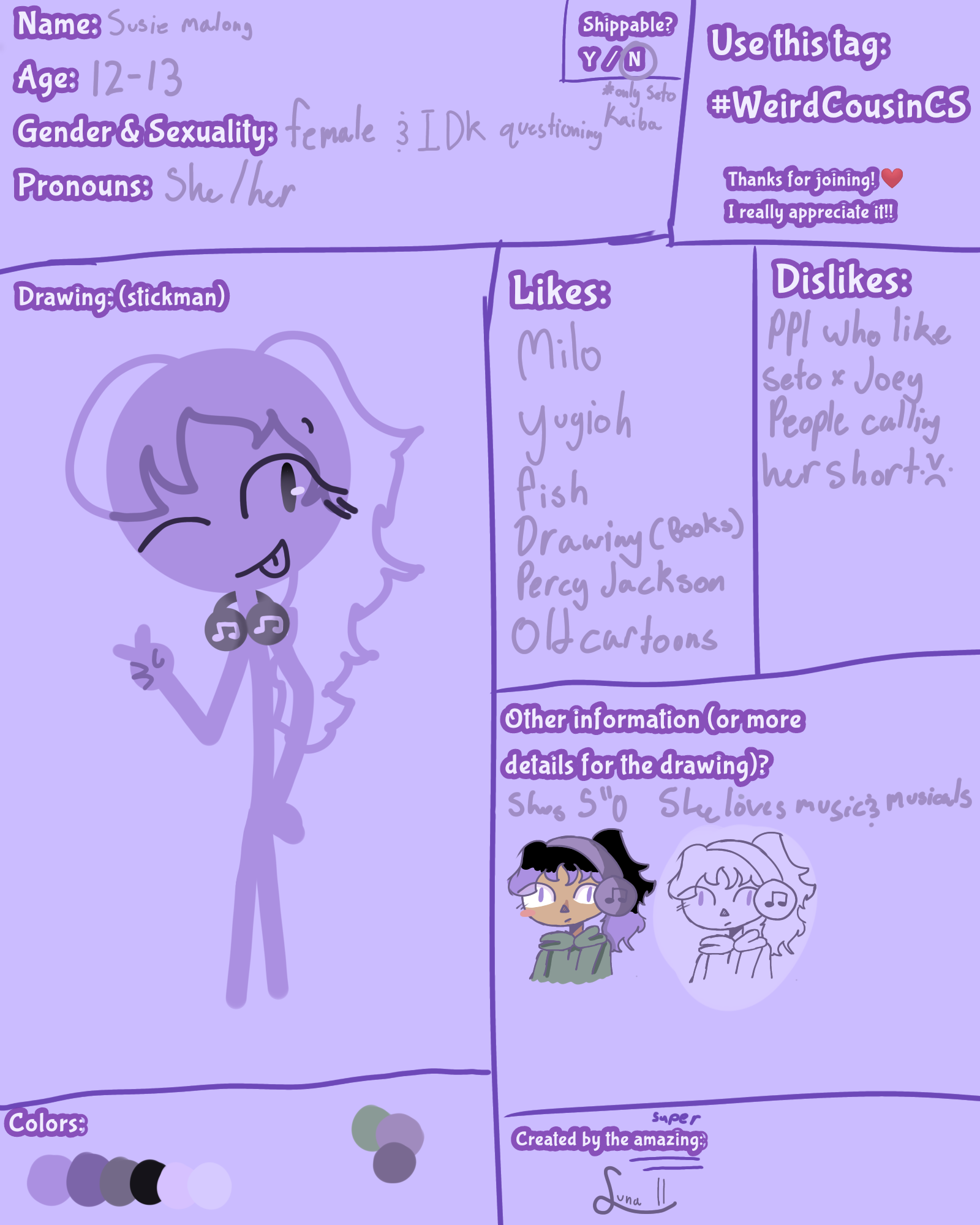 My Weird Cousin CS - ibisPaint