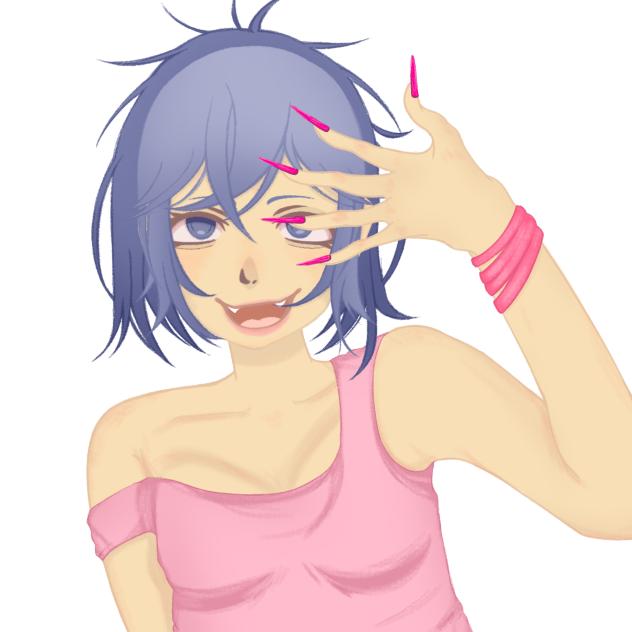 Crazy pink girl - ibisPaint