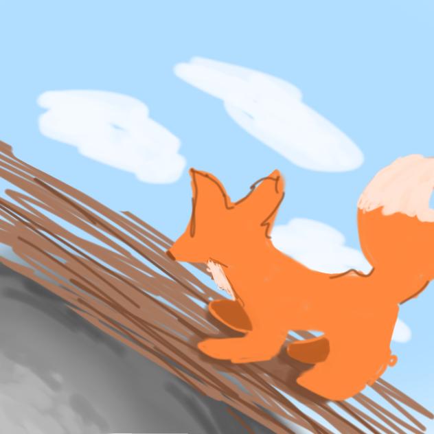 Run away fox - ibisPaint