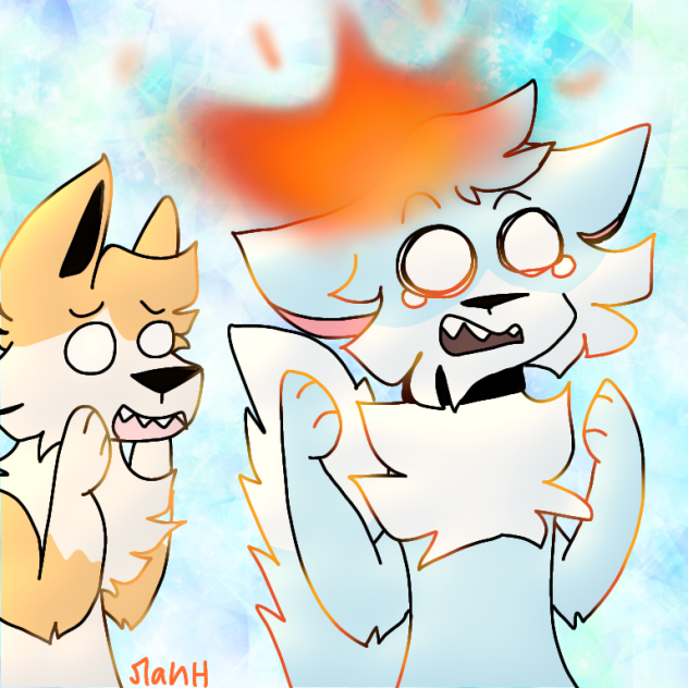 fox on fire 2021 Redraw - ibisPaint