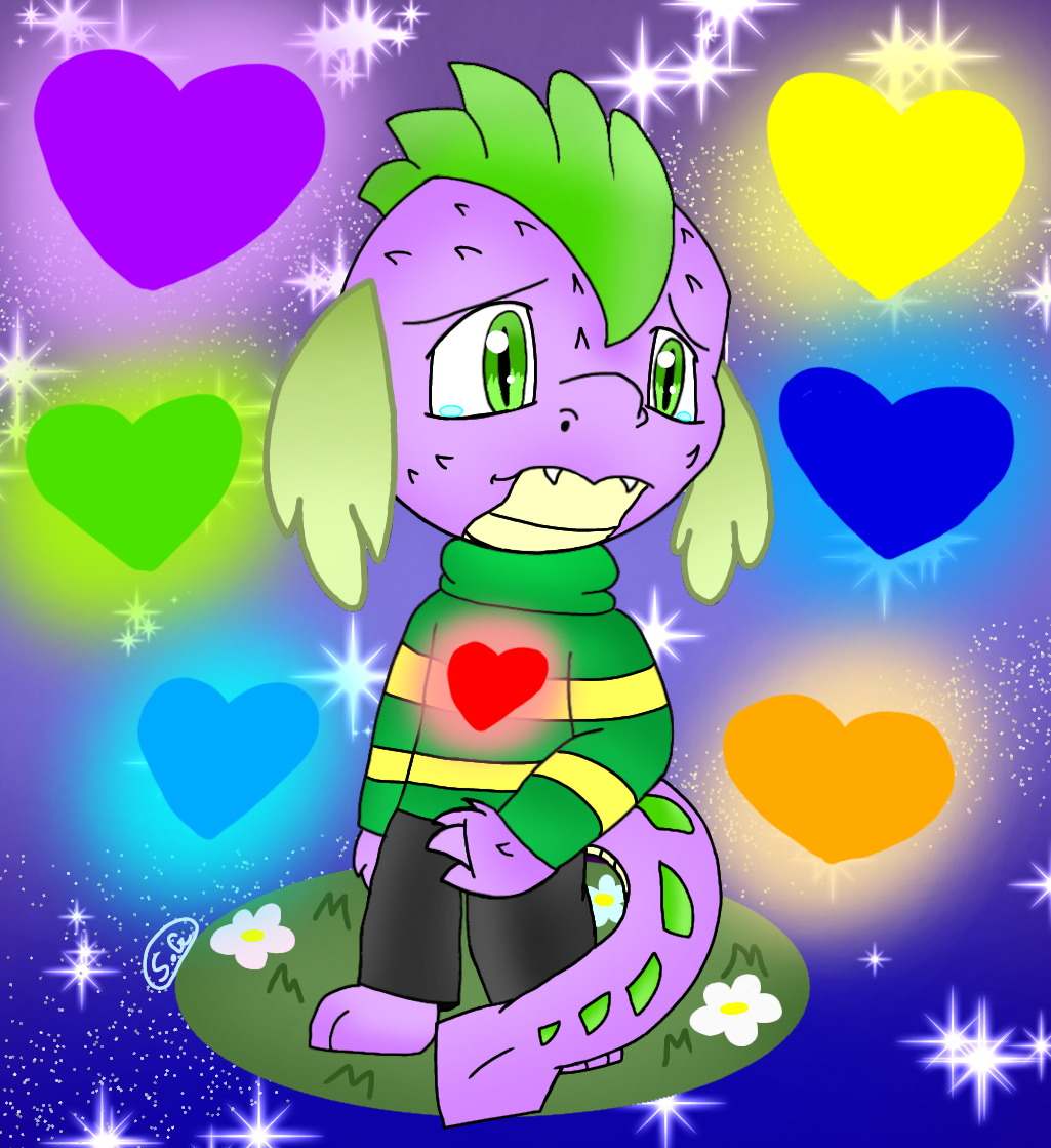 Spike as Asriel! (Mlp x undertale) - ibisPaint