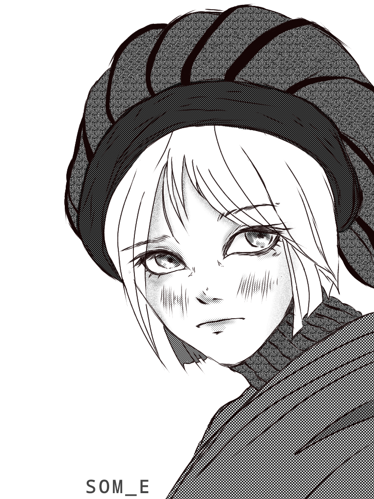 Flustered gril - ibisPaint