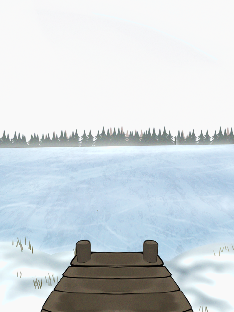 frozen lake - ibisPaint