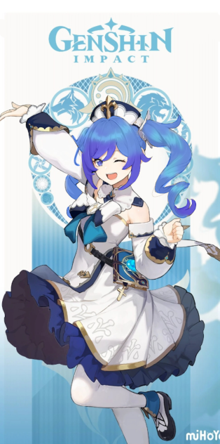 Barbara but Hydro archon - ibisPaint