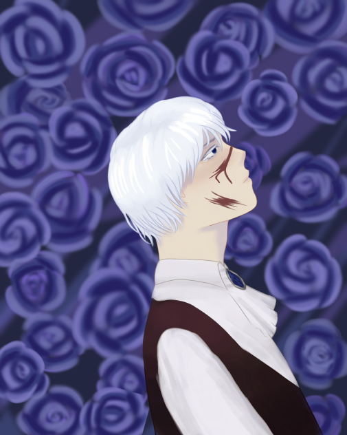 blue roses - ibisPaint