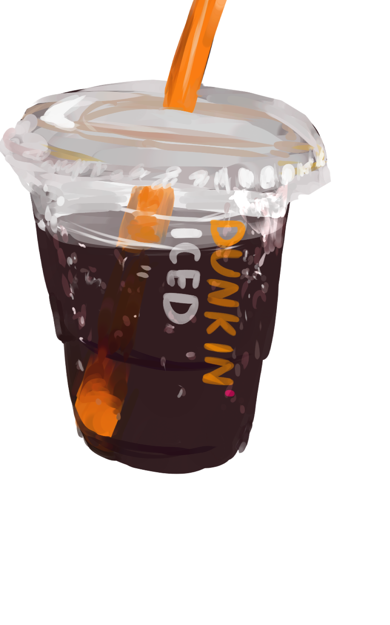 Dunkins Iced Coffee - ibisPaint