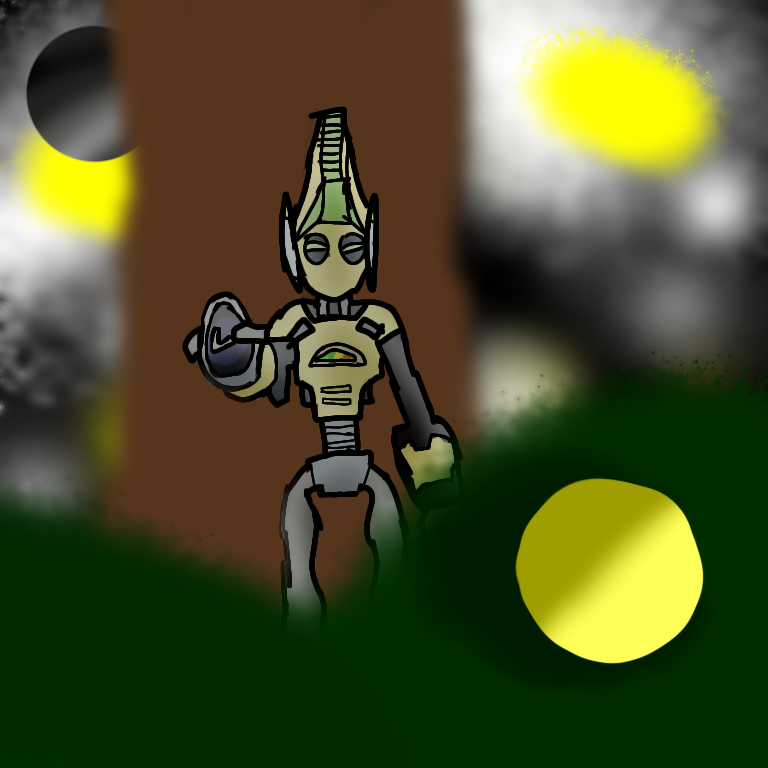 a junk bot oc I drew - ibisPaint