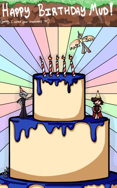 Hapi B-day Mud! - ibisPaint