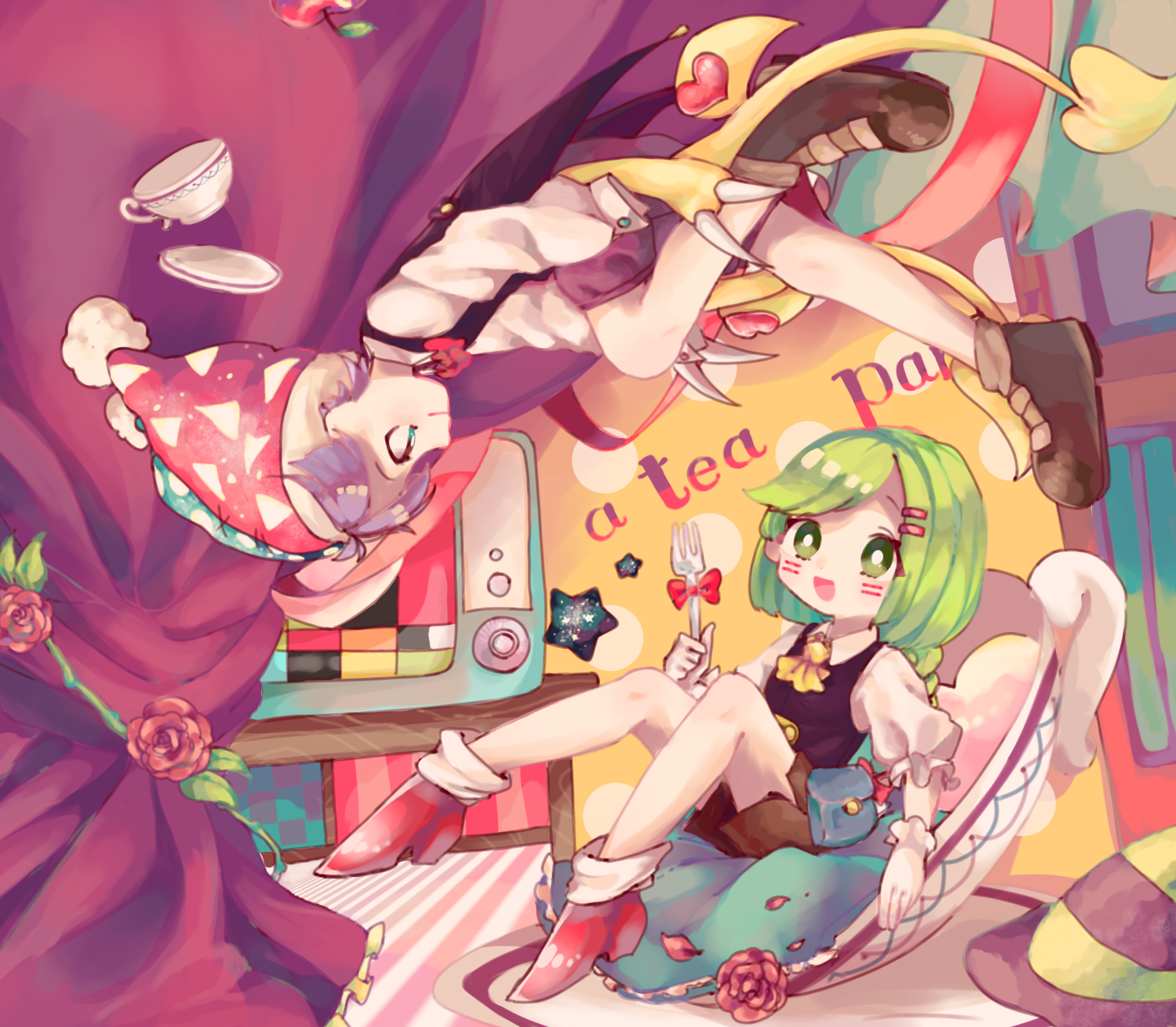 2人だけの tea party - ibisPaint