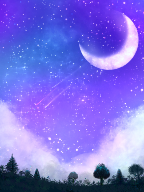 Cloudy Night - ibisPaint