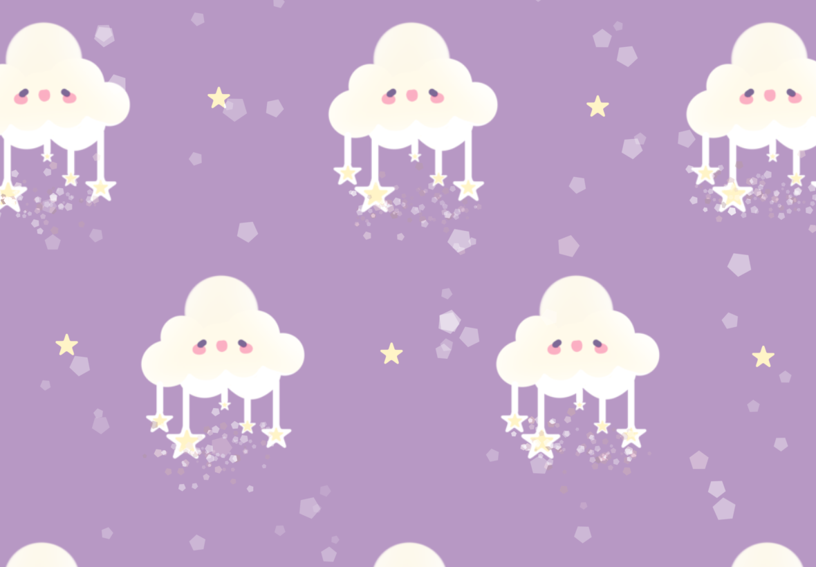 Cute cloud pattern - ibisPaint