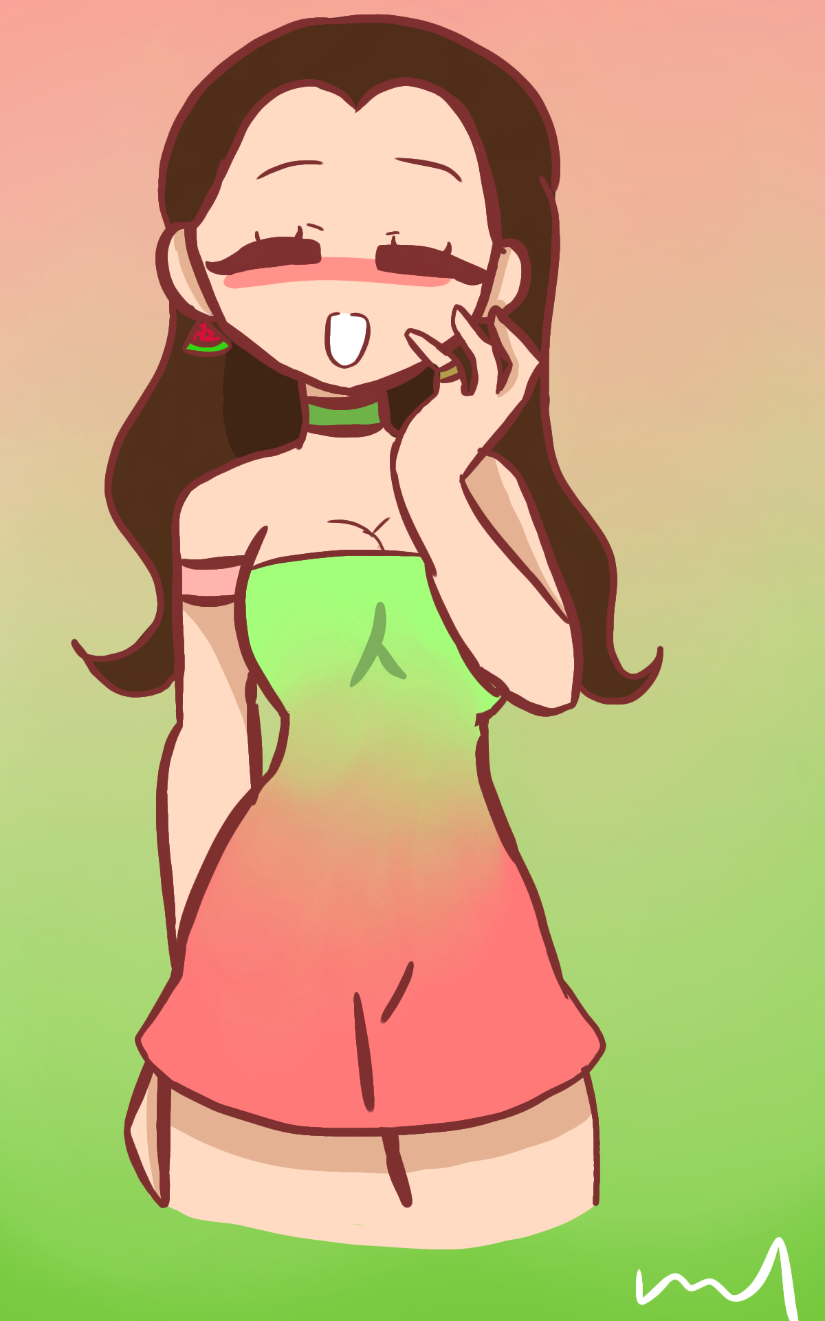 Happy Bday Watermelon 🍉 🍉!!!!!! - ibisPaint