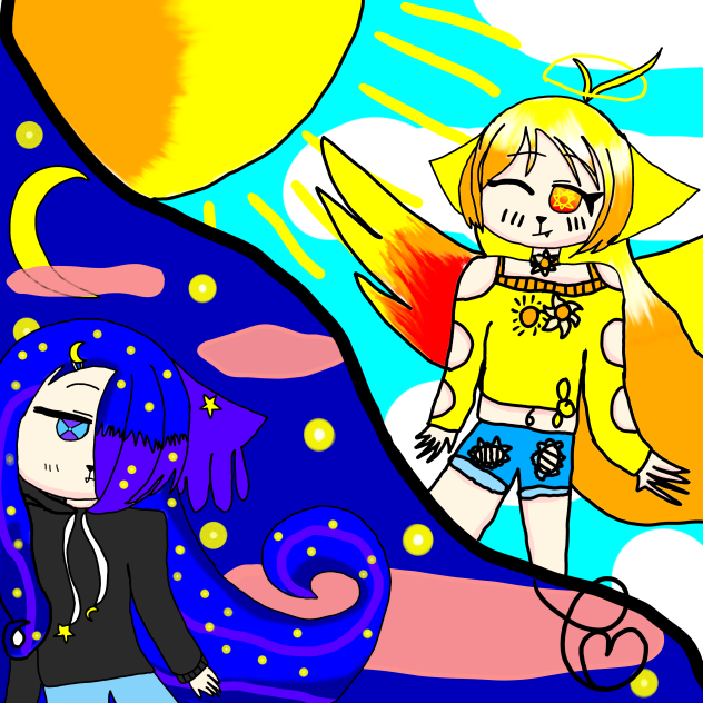 Day and night - ibisPaint