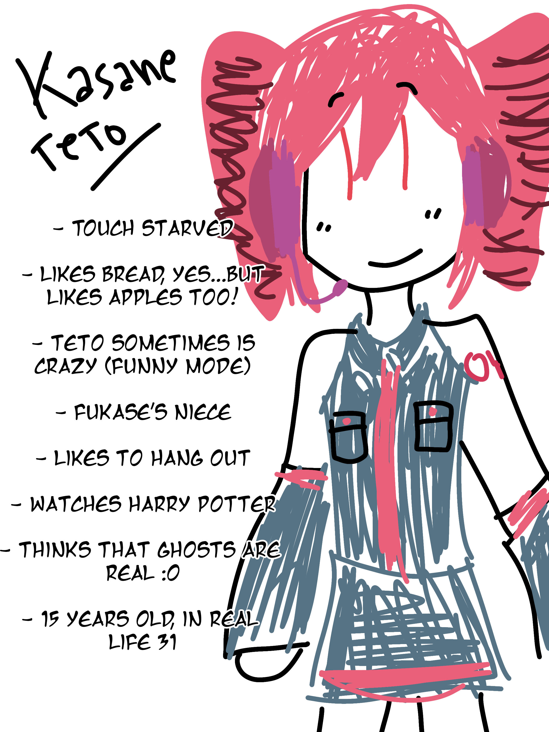 Vocaloid #6 - Kasane Teto HeadCanons - ibisPaint