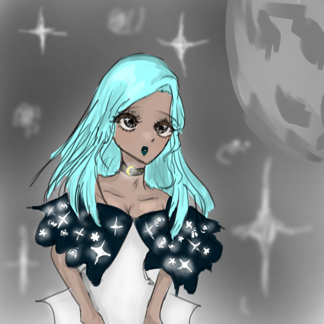 Space girl 🌙 - ibisPaint