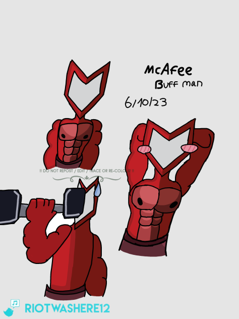Inktober Day 6 McAfee Buff Man - ibisPaint
