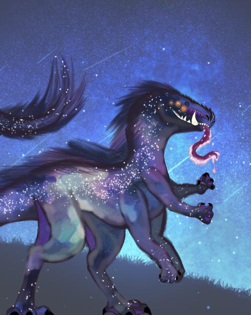 Starchaser (Alien- Velociraptor Hybrid) - ibisPaint