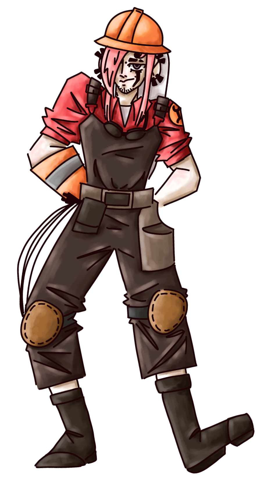 Kaedis but make it TF2 Engineer - ibisPaint