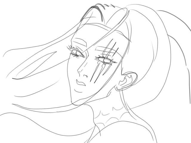 Alabaster head turn WIP - ibisPaint