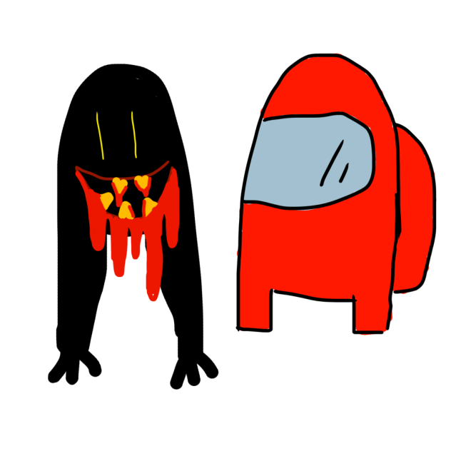 Demon and among us are best friends👹 - ibisPaint