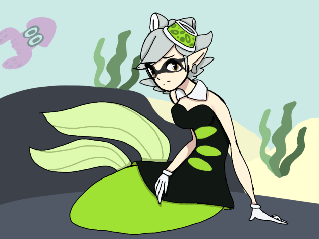 Mermaid Marie Splatoon - ibisPaint
