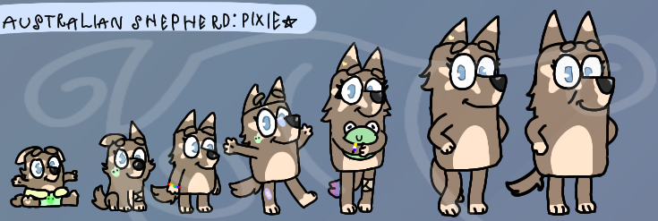 my bluey oc pixie! - ibisPaint