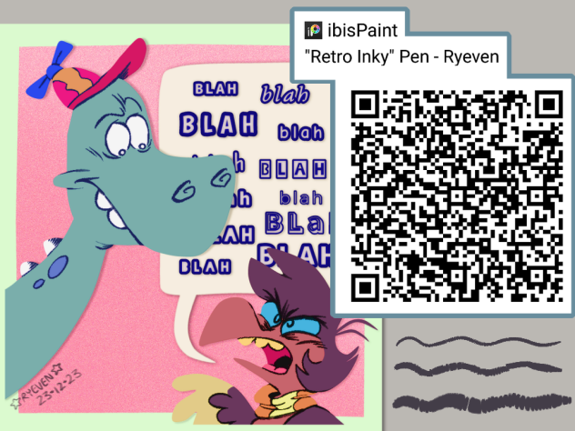 Retro Inky Pen - Ryeven - ibisPaint