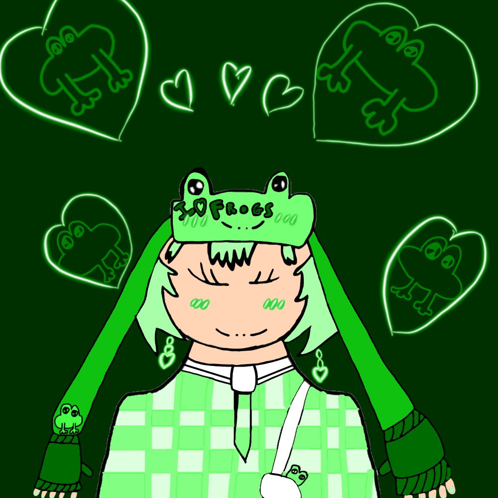 Cute Frog Girl - ibisPaint