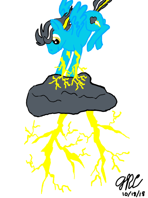 Lightning Flash storm stomp - ibisPaint