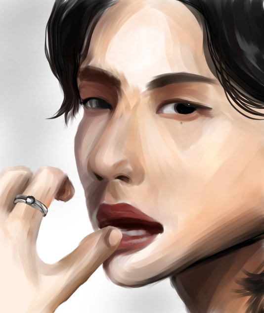 Realistic Hyunjin - ibisPaint