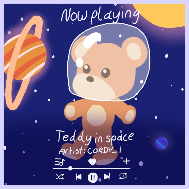 Teddy in space - ibisPaint