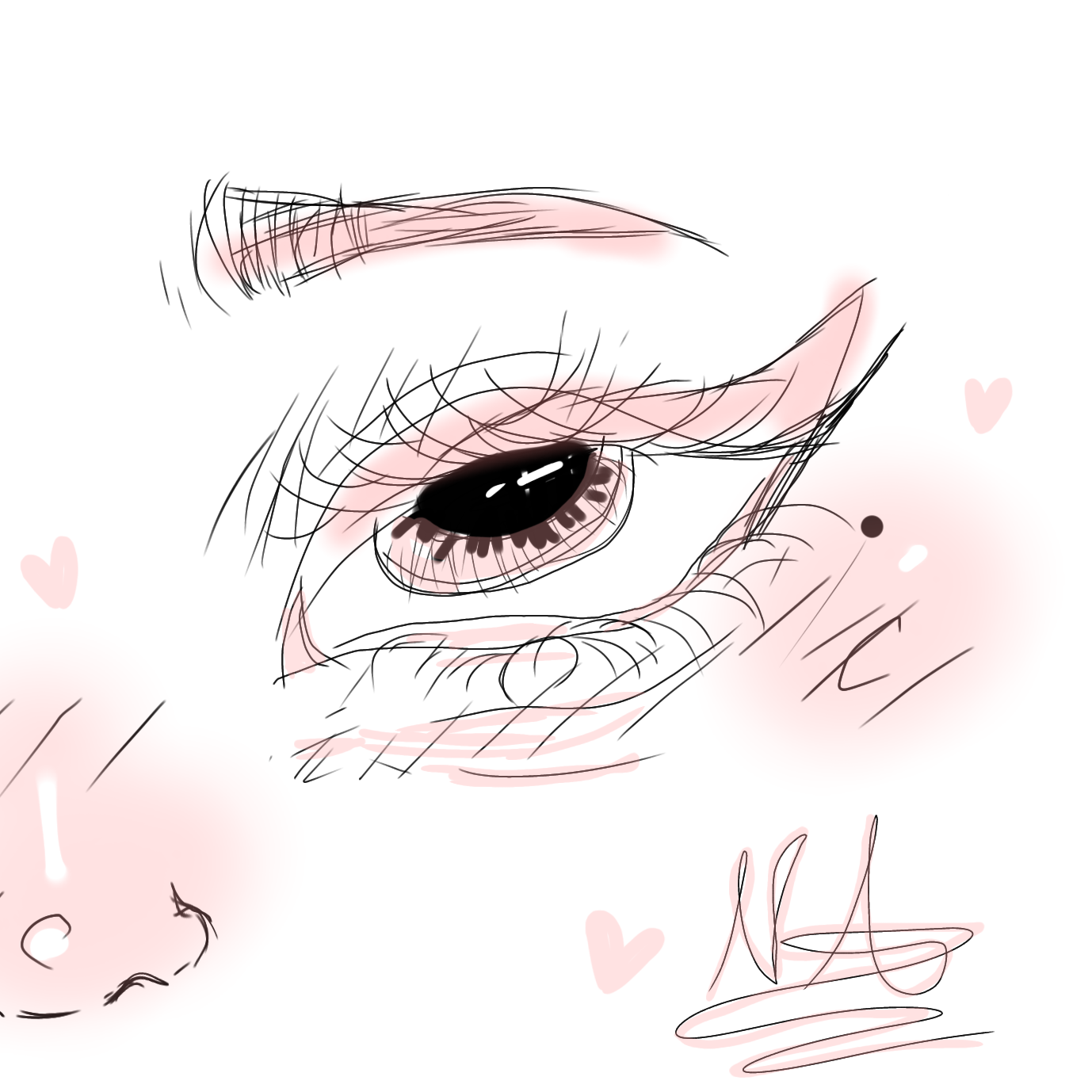 eye practice don't mind the Lil nose Lol - ibisPaint