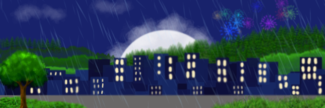 Rainy night II - ibisPaint