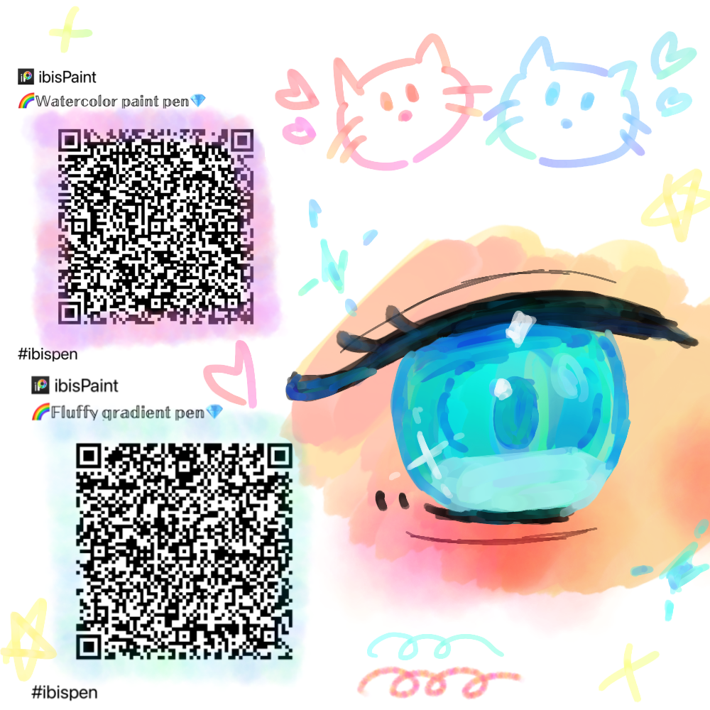 🌈Lovely pen set💎 - ibisPaint