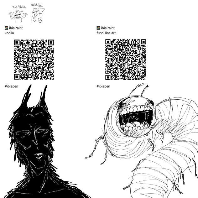 my main line art brushes - ibisPaint
