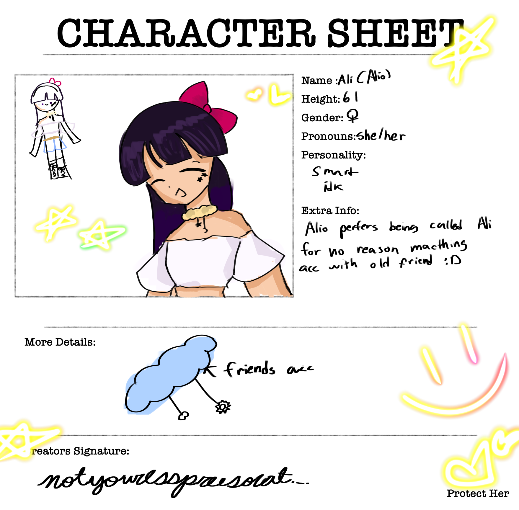 FOR PROTECT HER - ibisPaint